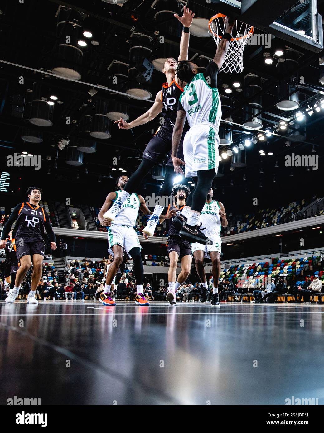 Surrey 89ers defeat London Lions in a Cup quarter final game at the Copperbox arena, London on ...