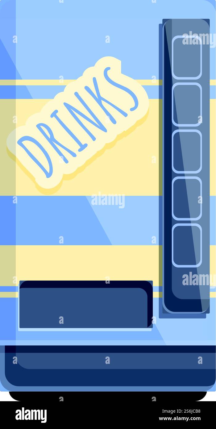 School drink machine icon. Cartoon of School drink machine vector icon ...