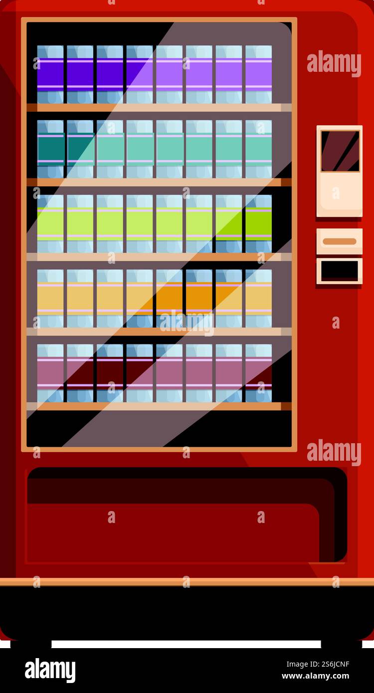 Coin drink machine icon. Cartoon of Coin drink machine vector icon for ...