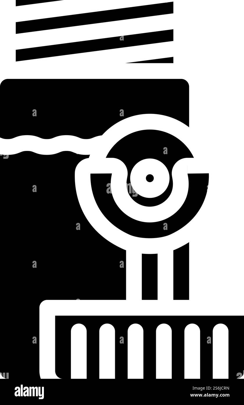 lens for eye vision glyph icon vector. lens for eye vision sign ...