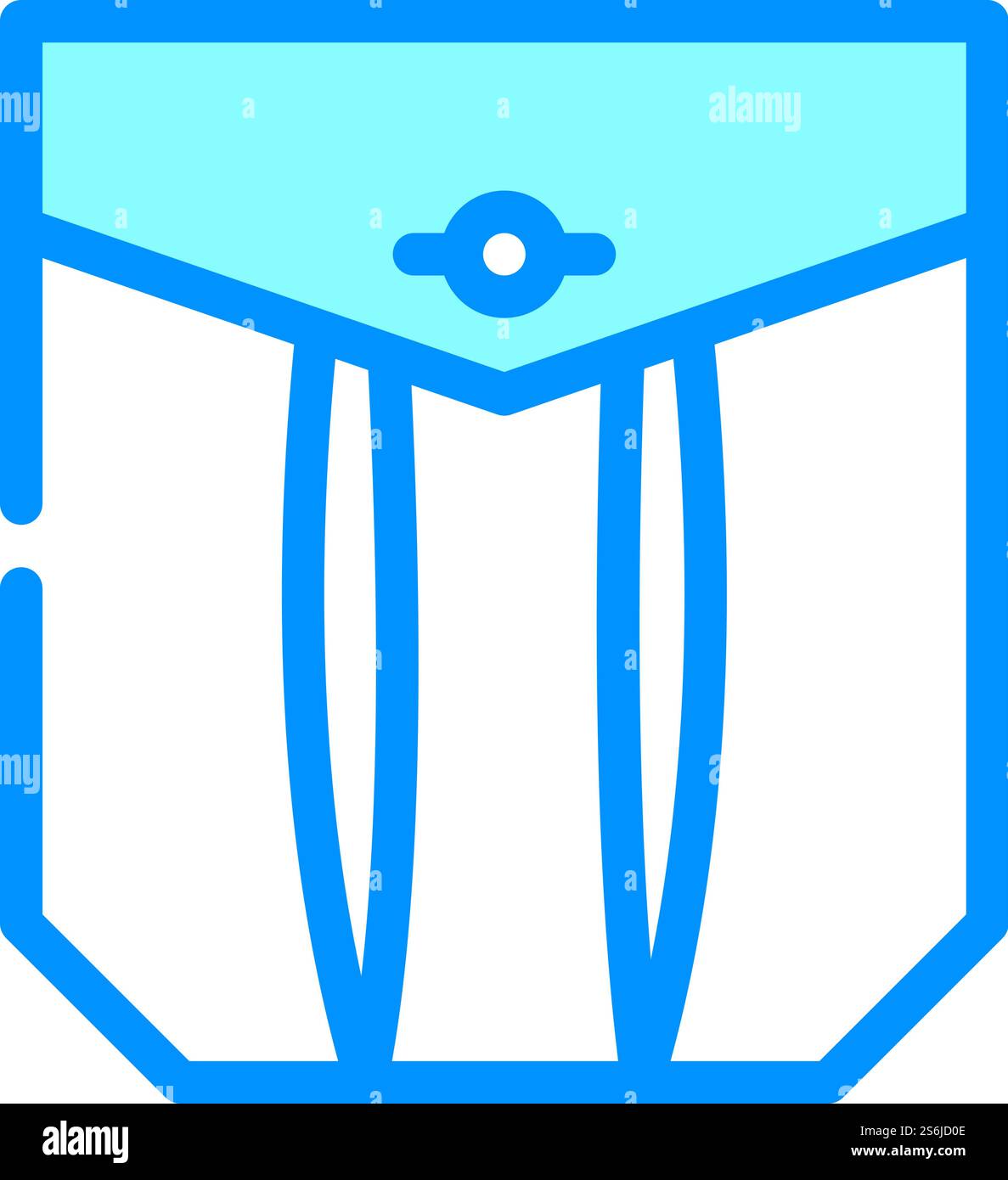 pleated pocket color icon vector. pleated pocket sign. isolated symbol ...