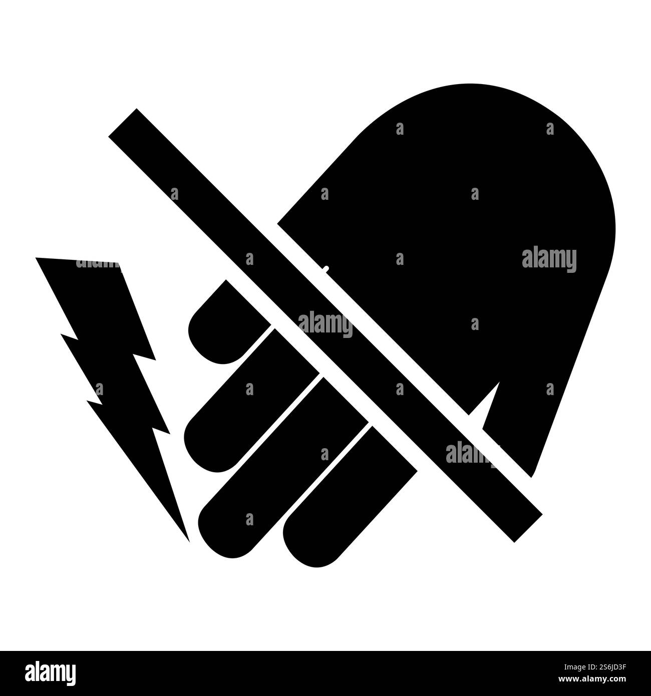 Do Not Touch Electrical Hazard Symbol Stock Vector Image & Art - Alamy