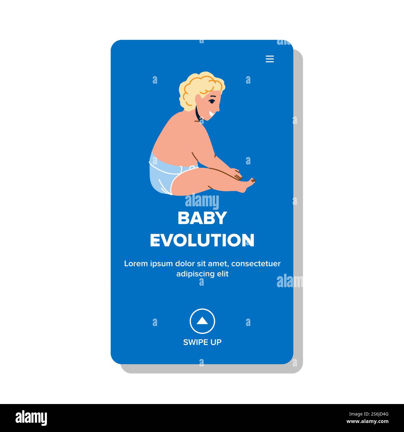 Baby Evolution Growth Physical Process Vector. Baby Evolution From ...