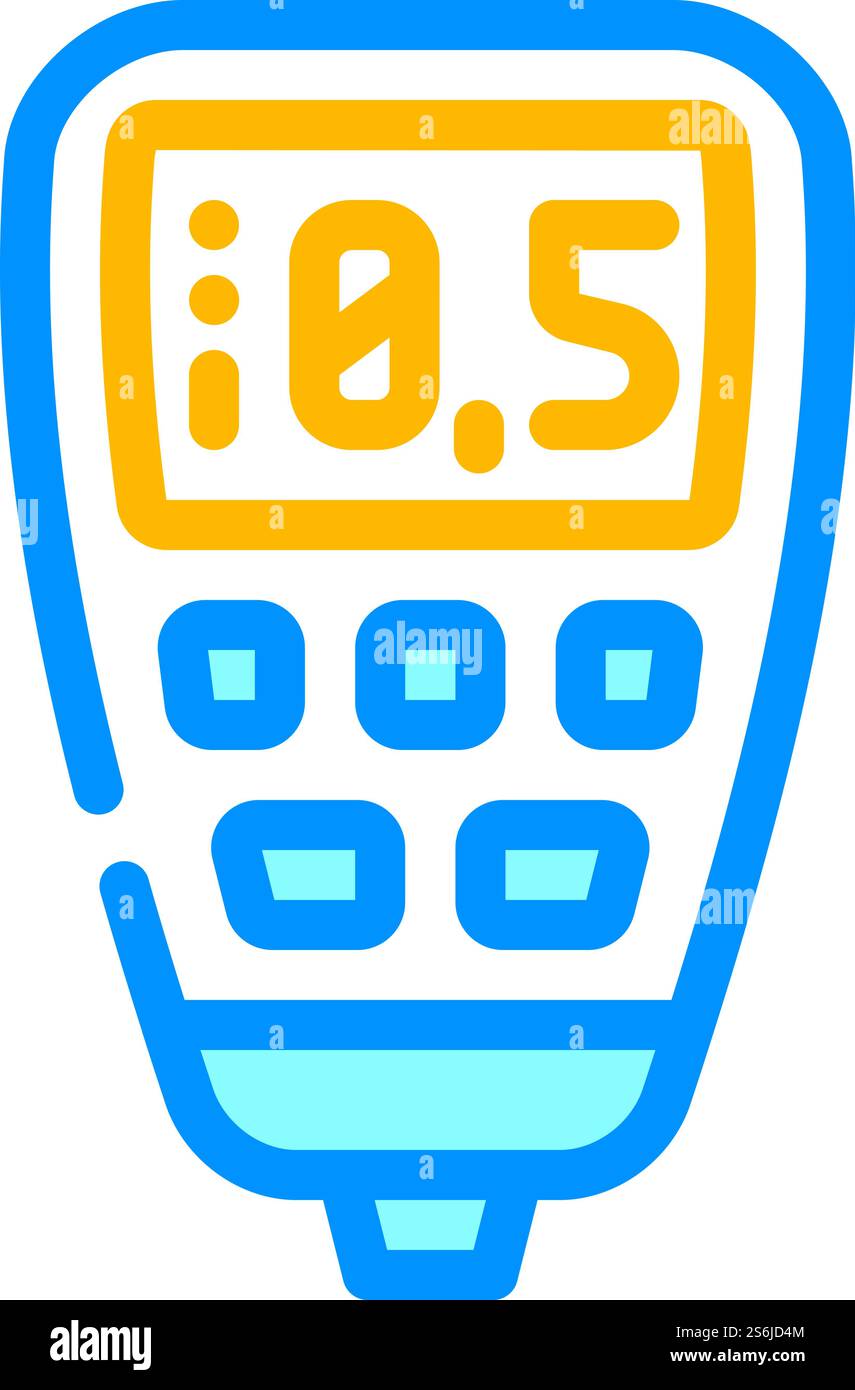thickness gauge device color icon vector. thickness gauge device sign ...