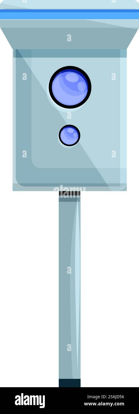 Speed radar area icon. Cartoon of Speed radar area vector icon for web ...