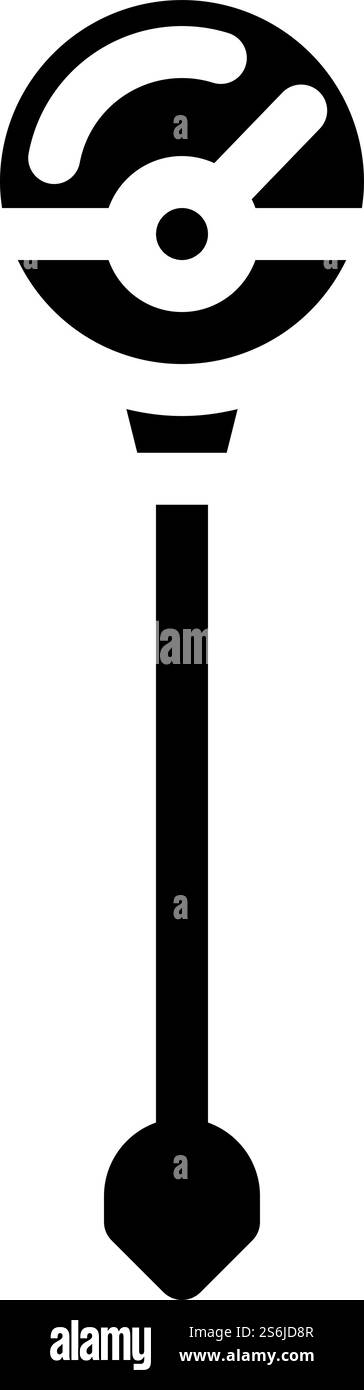 soil thermometer compost glyph icon vector. soil thermometer compost ...