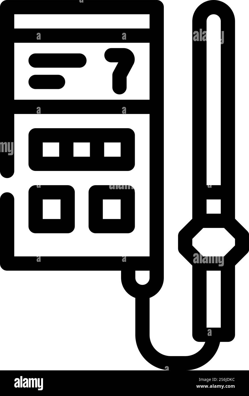 soil analyzer device line icon vector. soil analyzer device sign ...