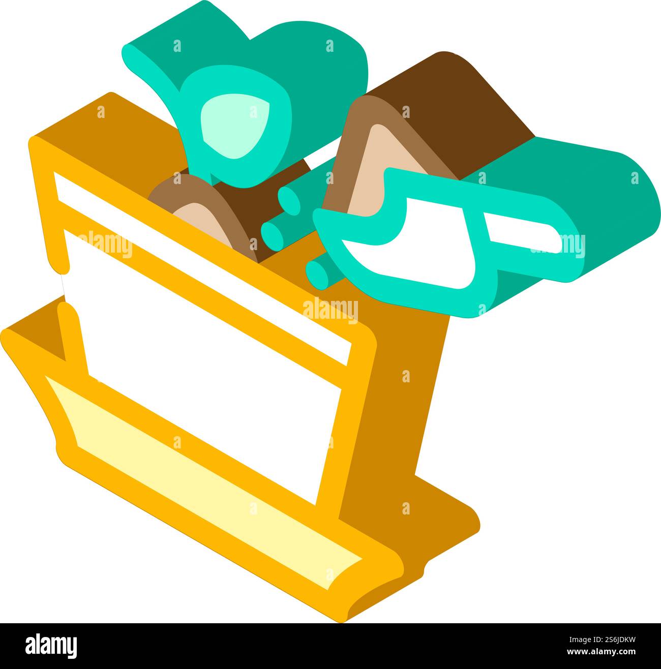 potted plant with compost isometric icon vector. potted plant with ...