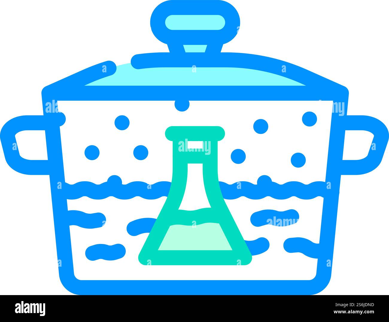 chemistry of dish color icon vector. chemistry of dish sign. isolated ...