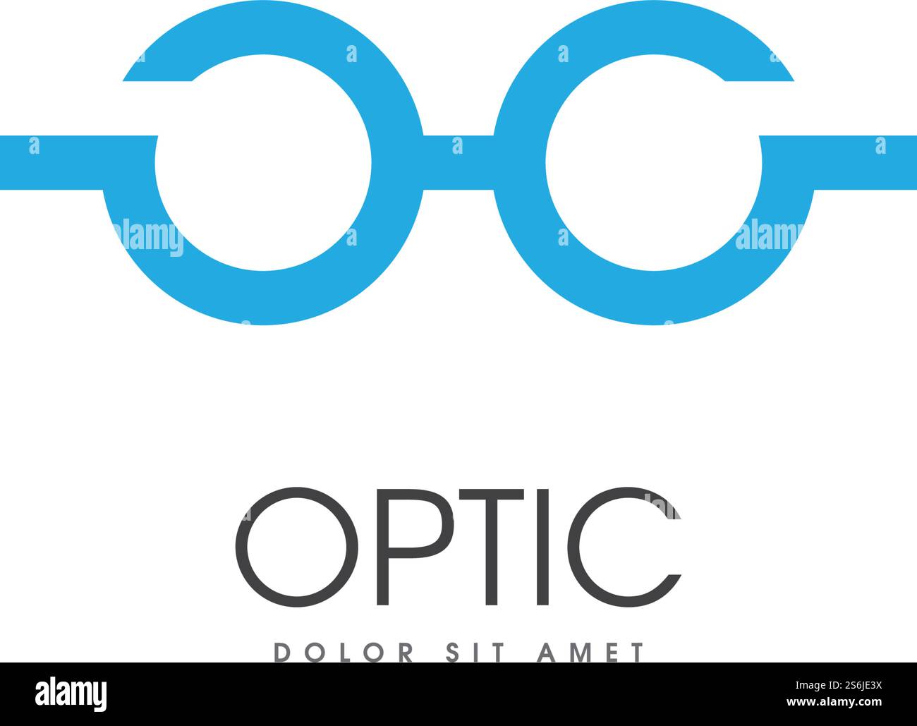 Optic logo vector flat design Stock Vector Image & Art - Alamy