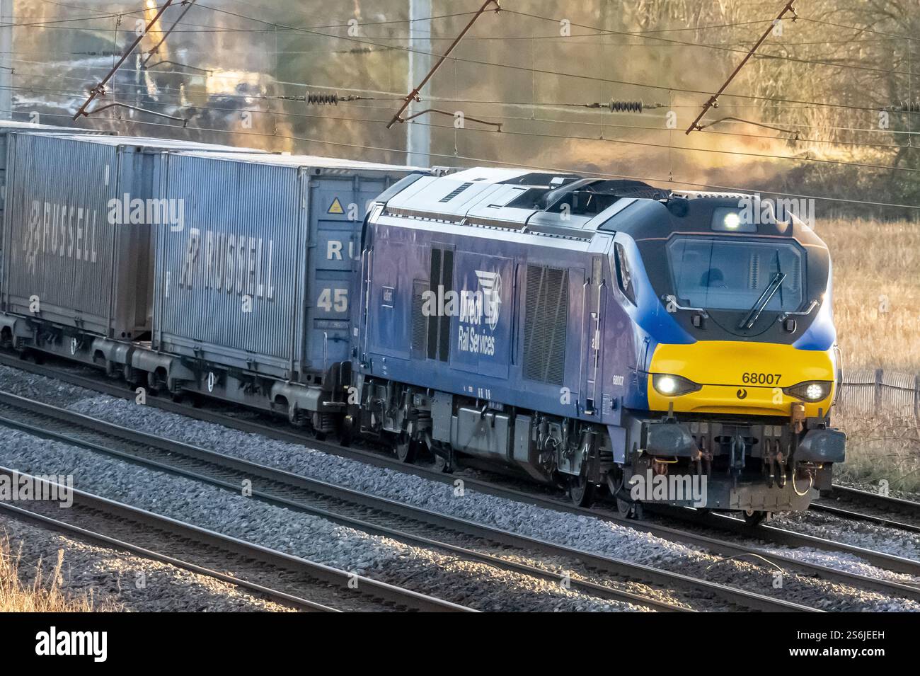Direct Rail Services Class 68 locomotive Valiant number 68007 seen on ...
