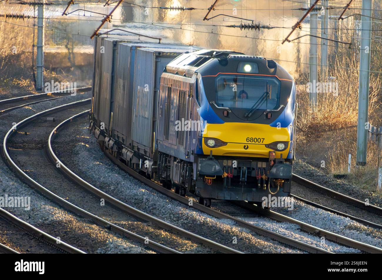 Direct Rail Services Class 68 locomotive Valiant number 68007 seen on ...