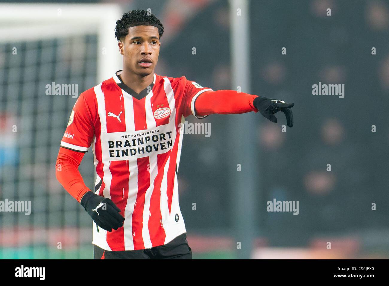 EINDHOVEN, NETHERLANDS - JANUARY 14: Ryan Flamingo of PSV coaches his ...