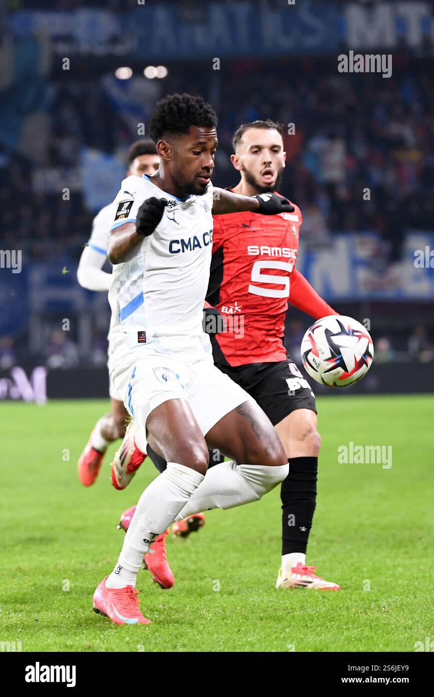 62 Amir MURILLO (om) during the Ligue 1 McDonald's match between Rennes ...