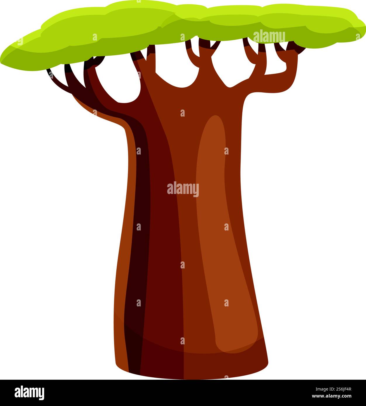 Baobab tree icon. Cartoon of Baobab tree vector icon for web design ...