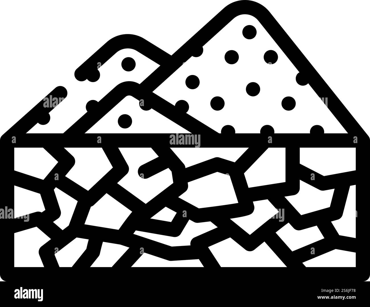 drought disaster line icon vector. drought disaster sign. isolated ...