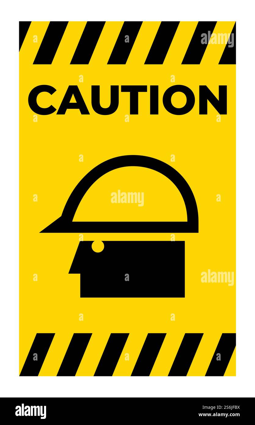 Caution Sign Wear Protective Equipment,With PPE Symbols Stock Vector ...