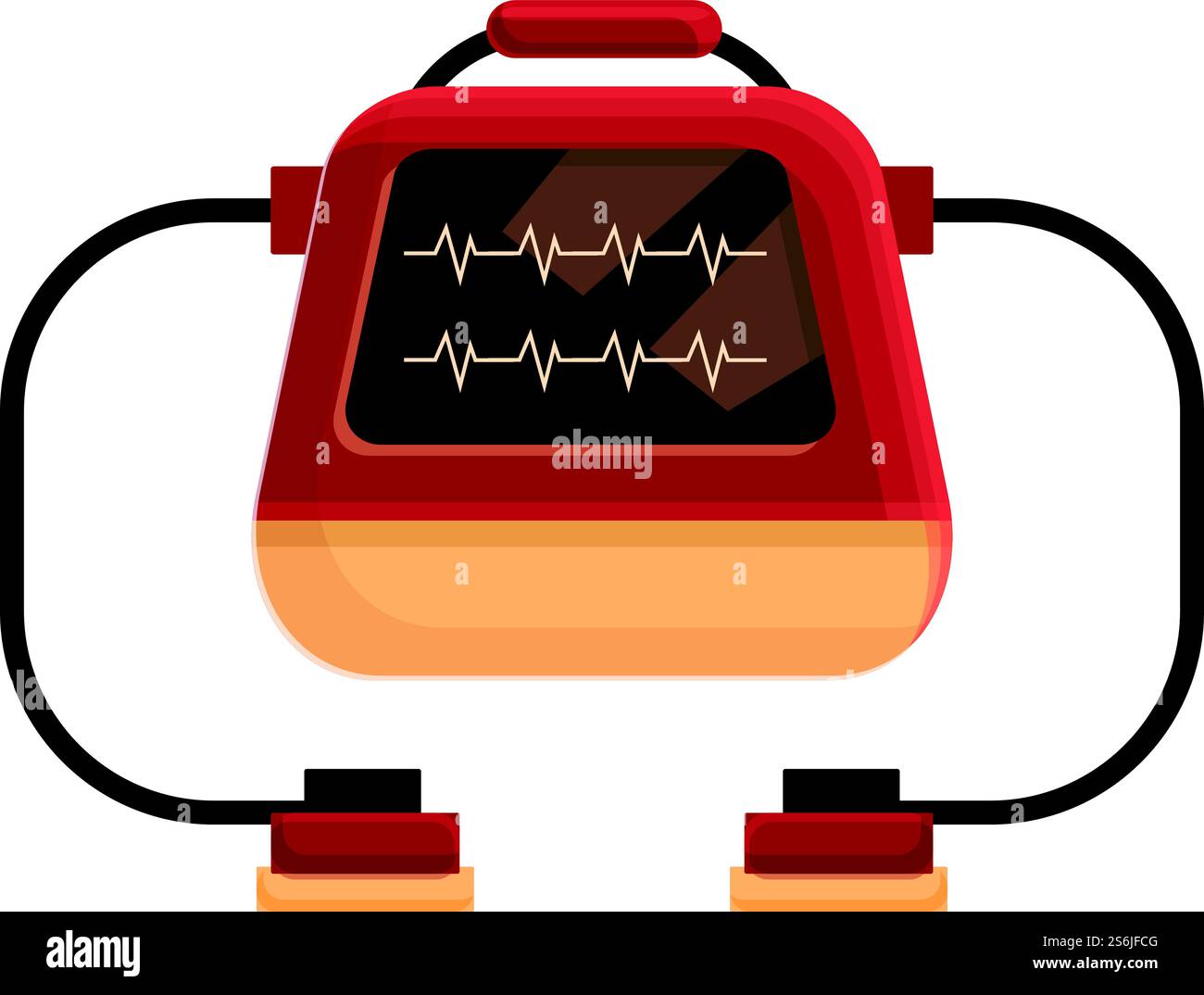 Disease defibrillator icon. Cartoon of Disease defibrillator vector ...