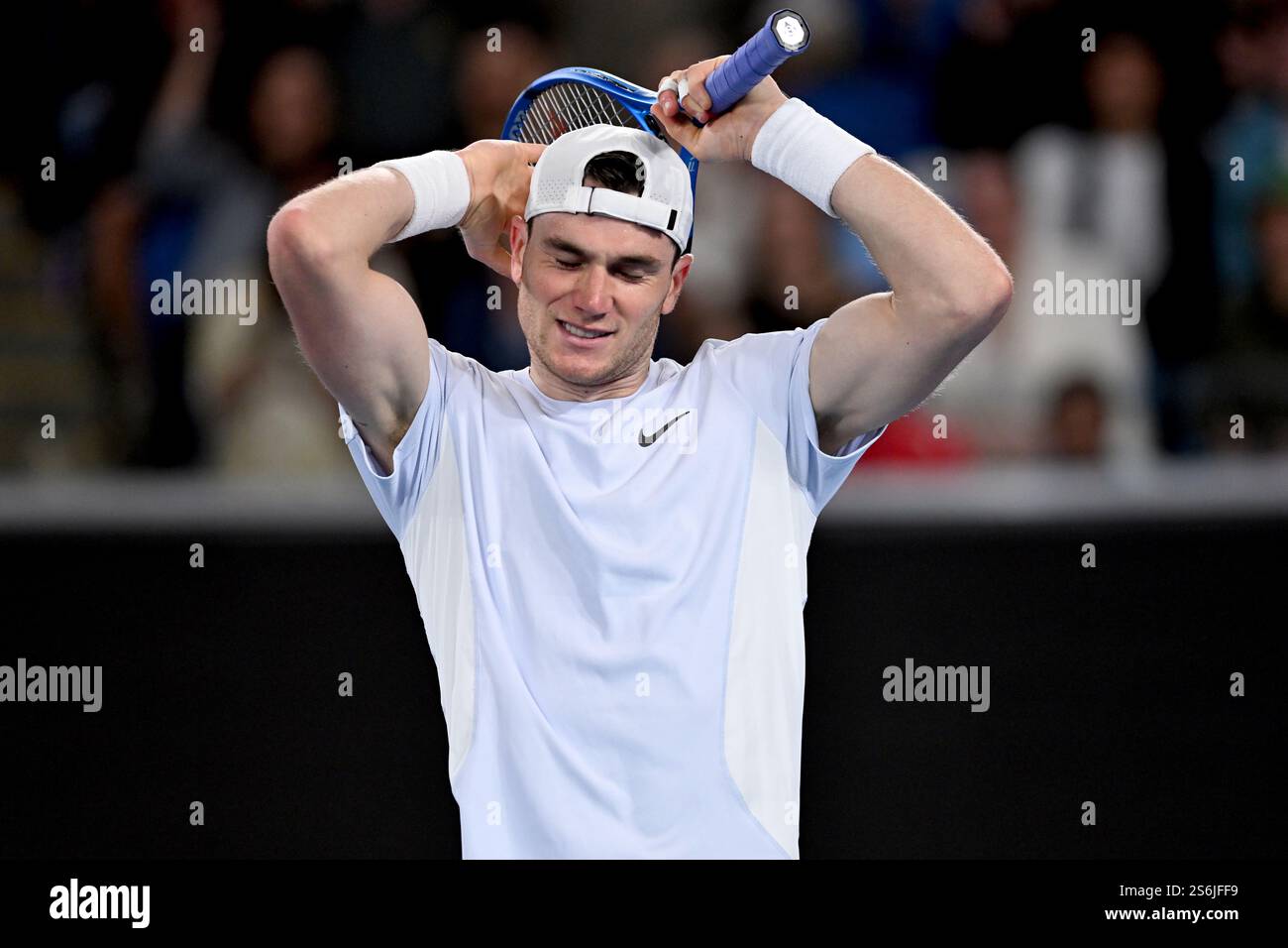 Melbourne, Australia. 17th Jan, 2025. Jack Draper of Great Britain ...