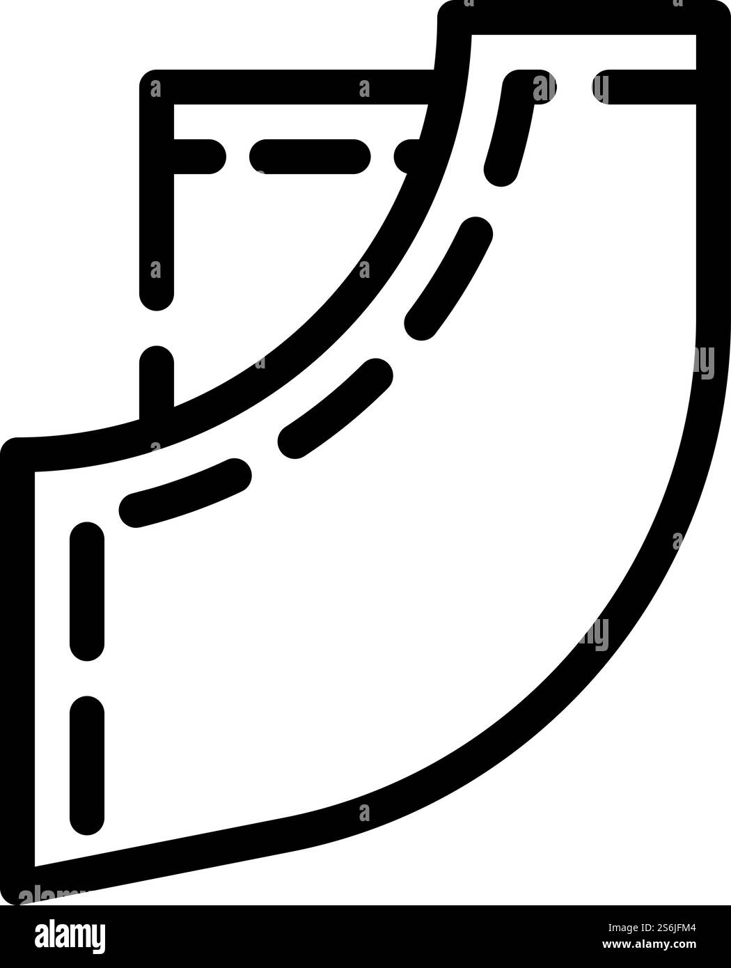 trouser pocket line icon vector. trouser pocket sign. isolated contour ...