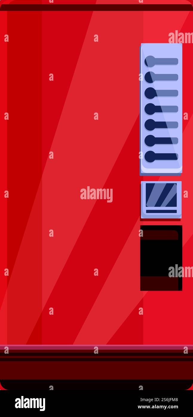 Red drink machine icon. Cartoon of Red drink machine vector icon for ...