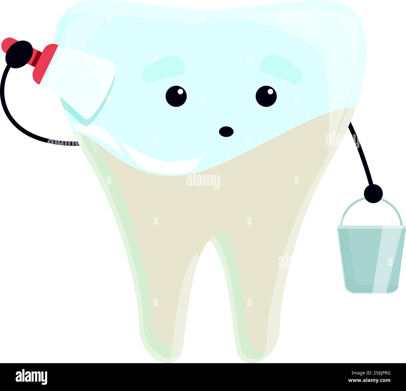 Teeth whitening paint icon. Cartoon of Teeth whitening paint vector ...