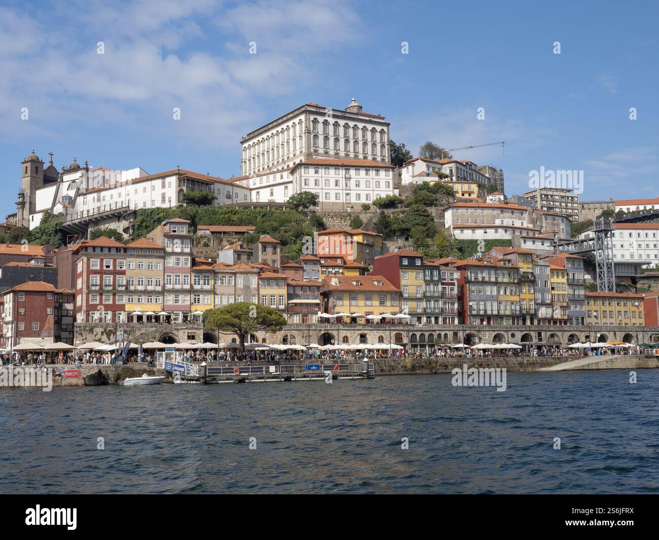 Paco episcopal do porto, Porto, Portugal from the Duoro River Stock ...