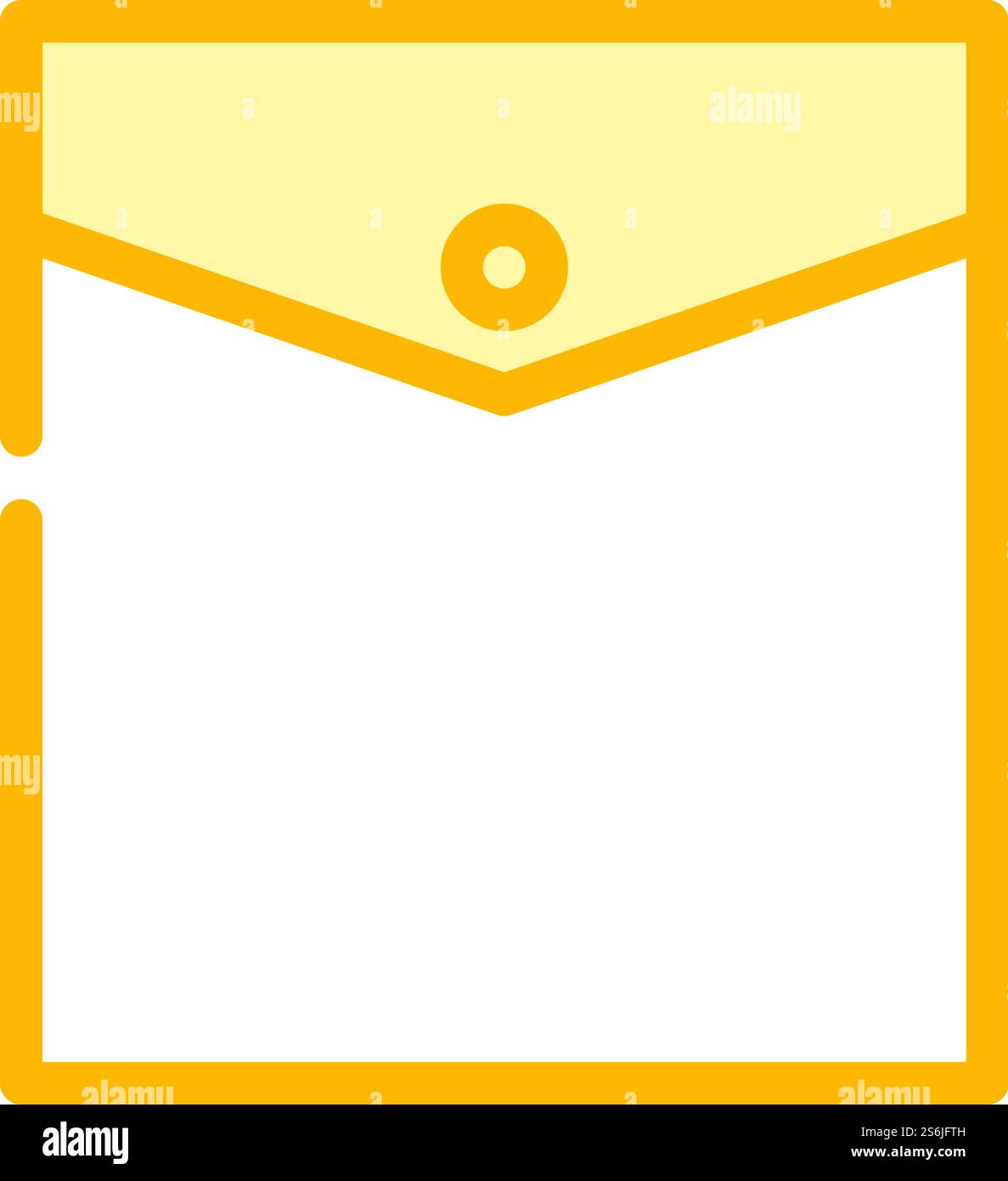 inside pocket color icon vector. inside pocket sign. isolated symbol ...