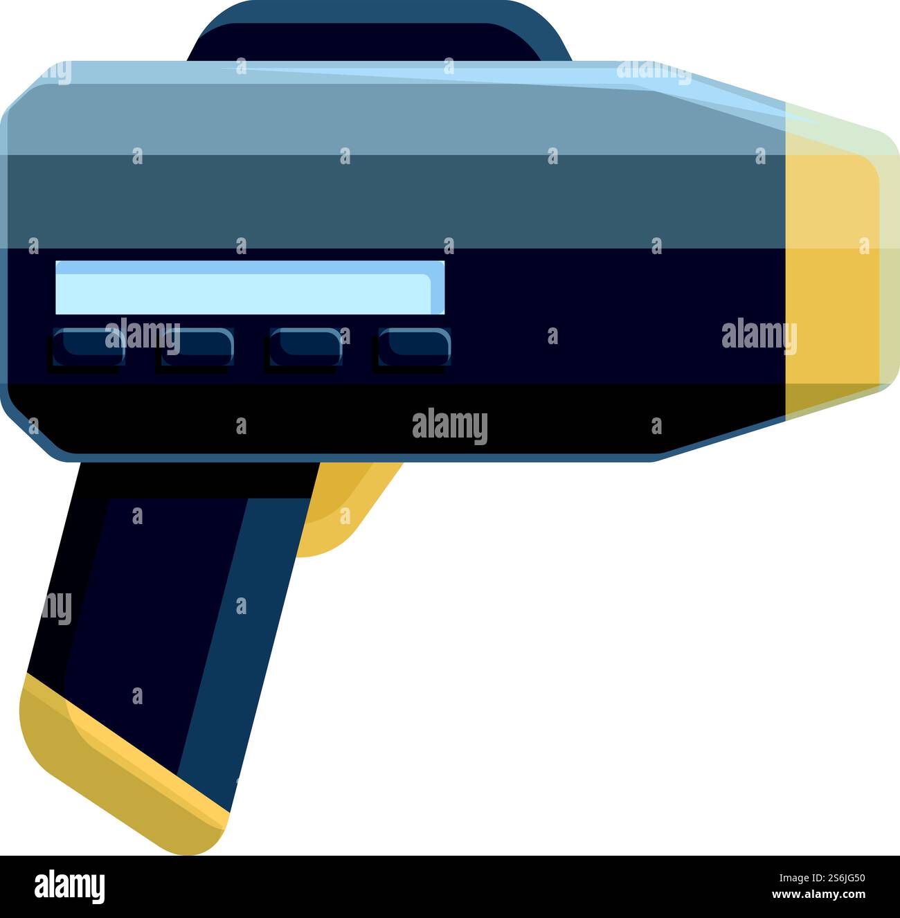 Speed radar gun icon. Cartoon of Speed radar gun vector icon for web ...