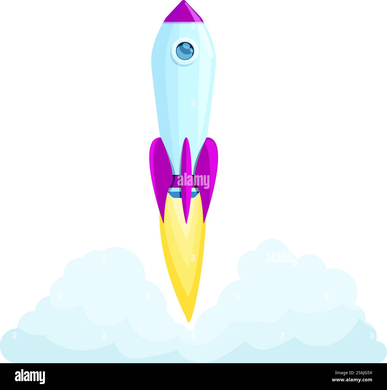 Spacecraft launch crash icon. Cartoon of Spacecraft launch crash vector ...