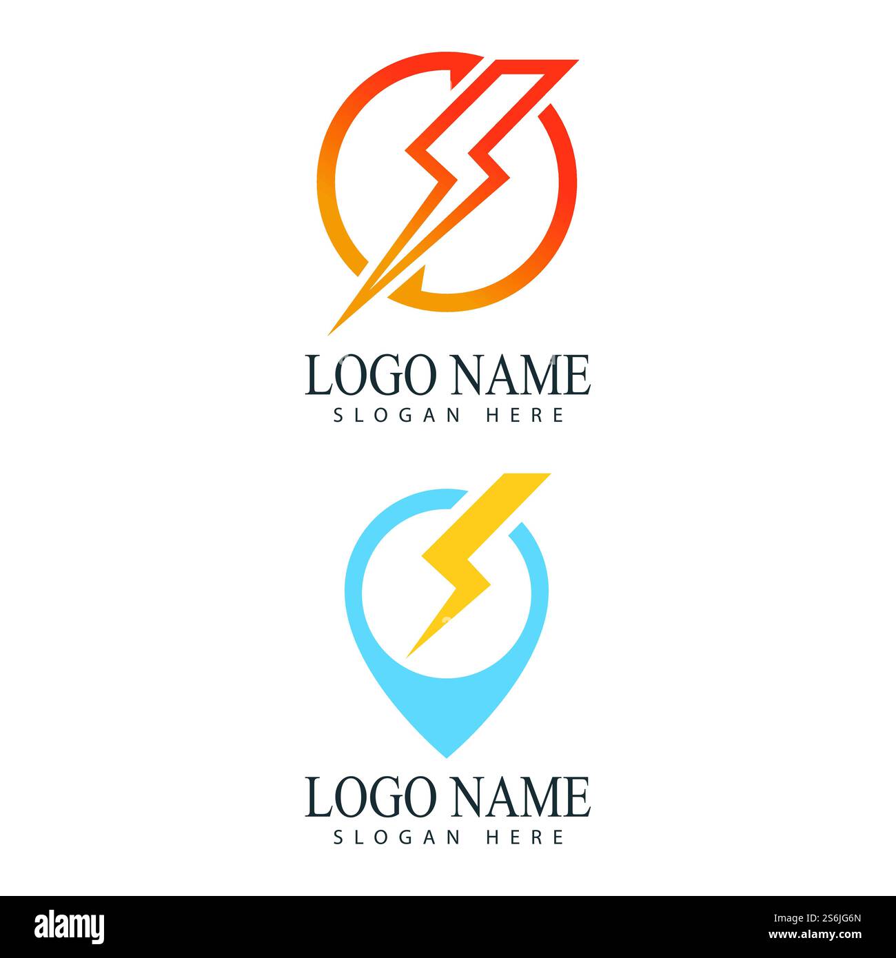 Power lightning logo vector design Stock Vector Image & Art - Alamy