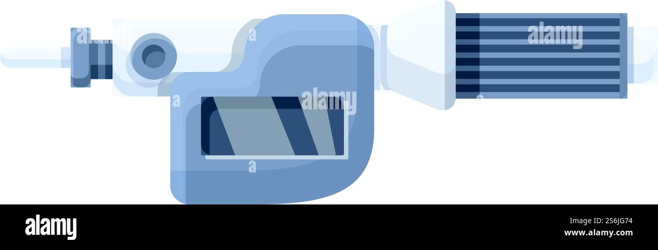 Digital micrometer technology icon. Cartoon of Digital micrometer ...