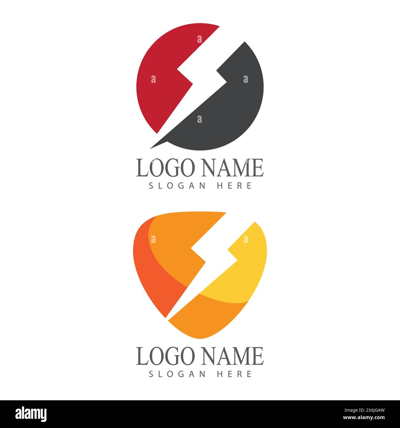 Power lightning logo vector design Stock Vector Image & Art - Alamy