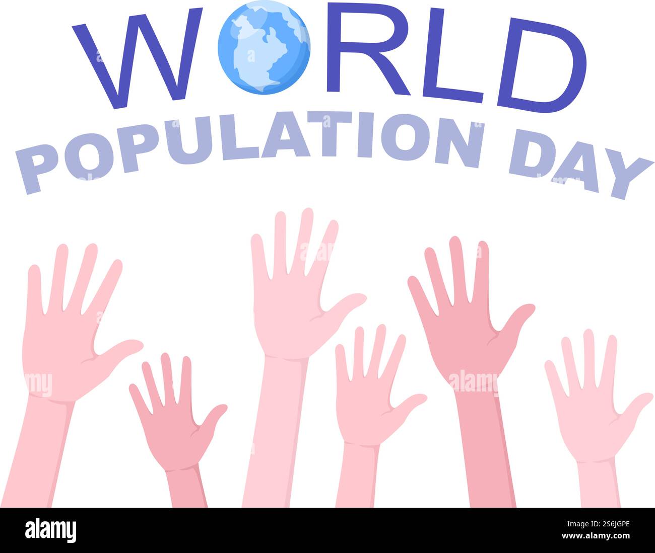 World Population Day Vector Illustration Commemorated Every 11th July ...
