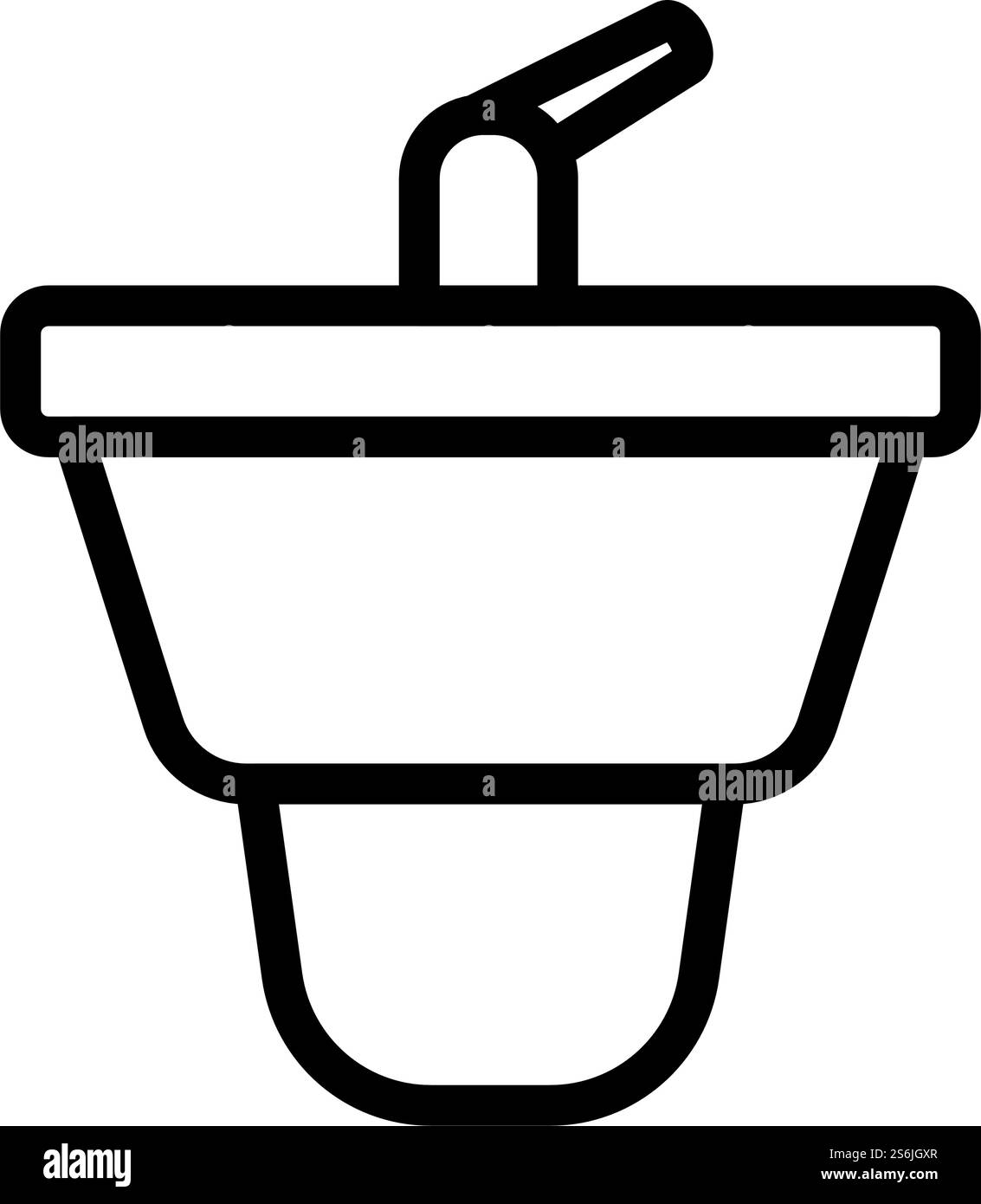 Bidet Icon. Editable Bold Outline Design. Vector Illustration Stock Vector Image & Art - Alamy
