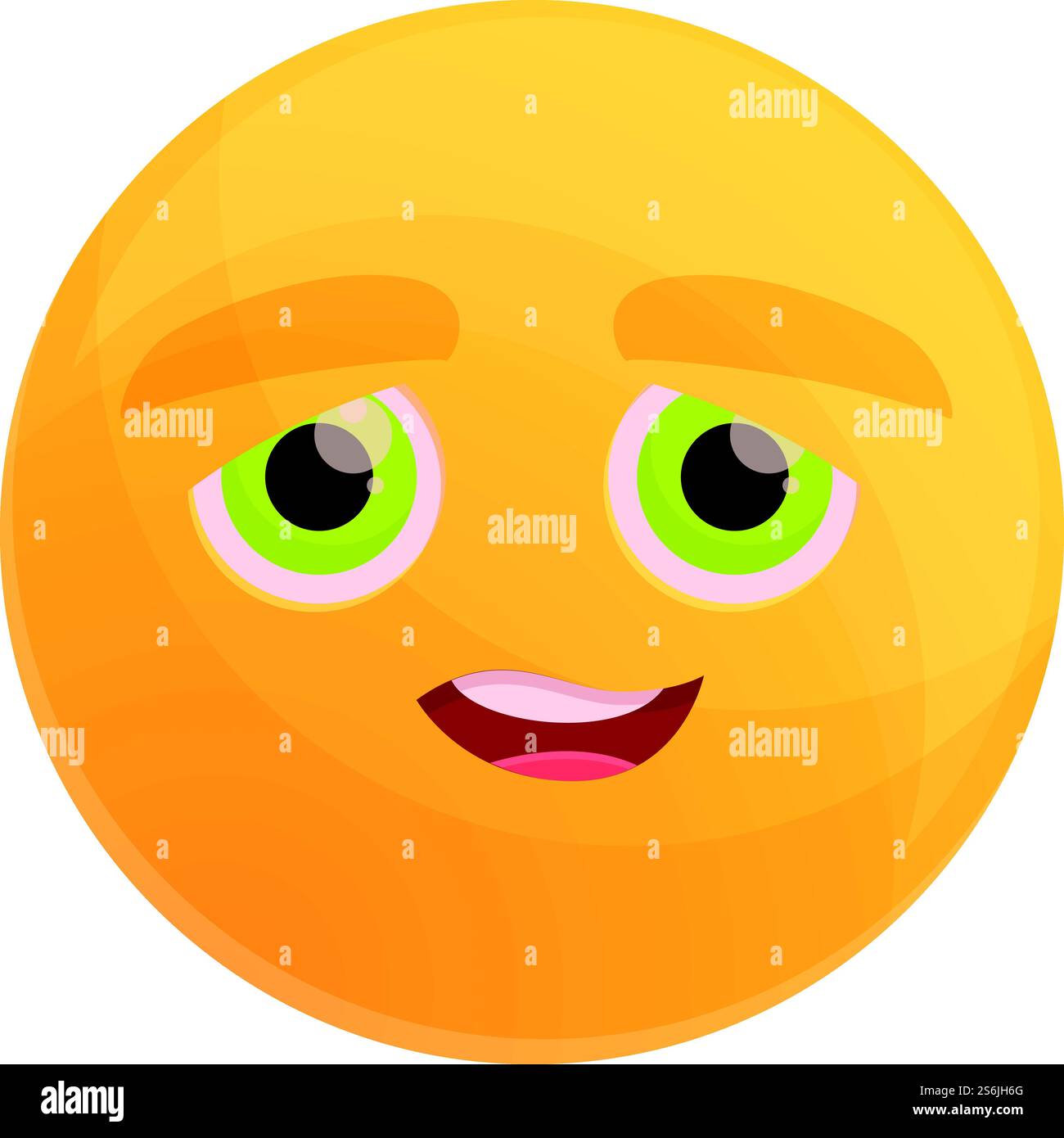 Apologetic emoticon icon. Cartoon of apologetic emoticon vector icon ...