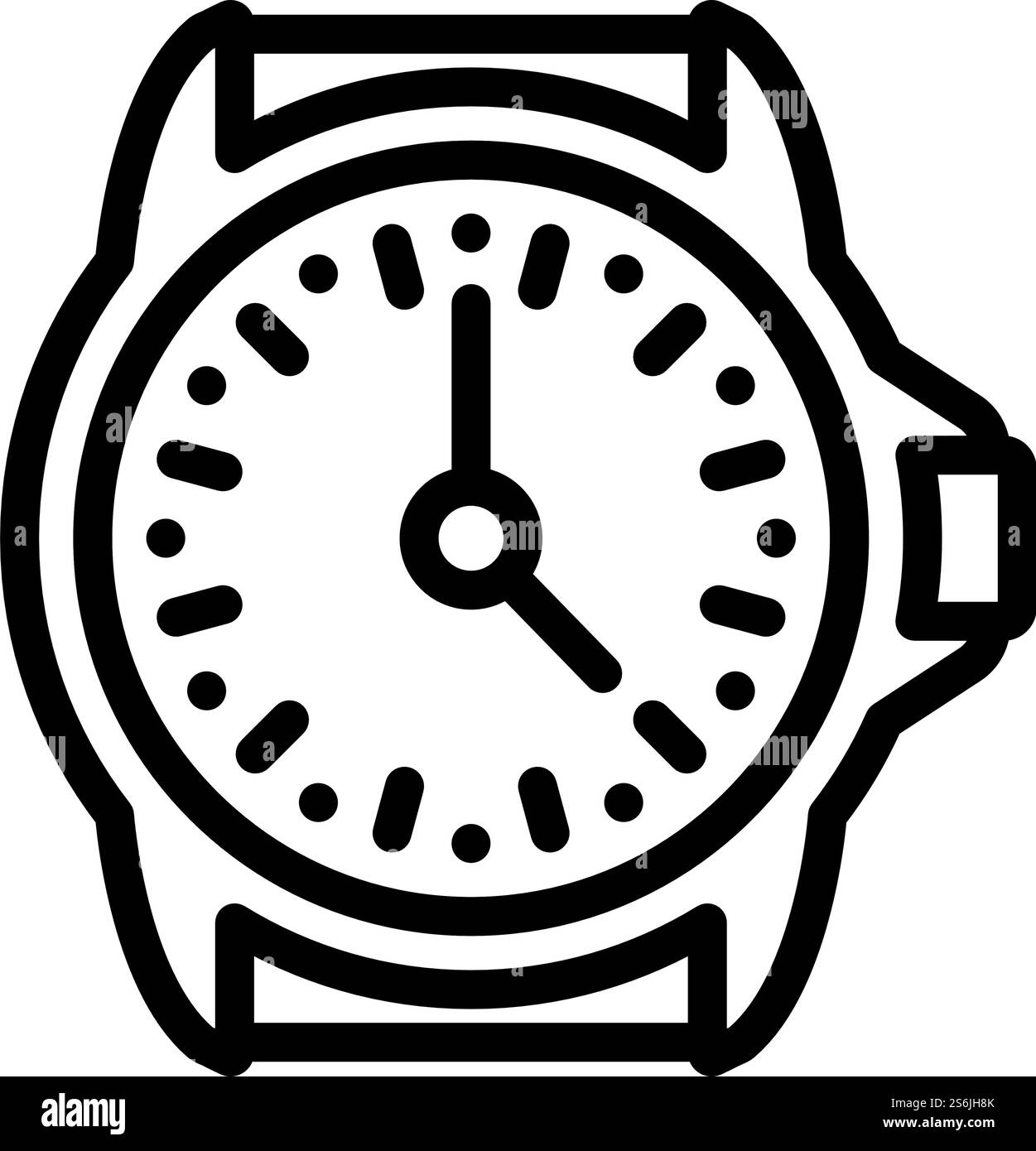 Icon Of Watches. Editable Bold Outline Design. Vector Illustration ...