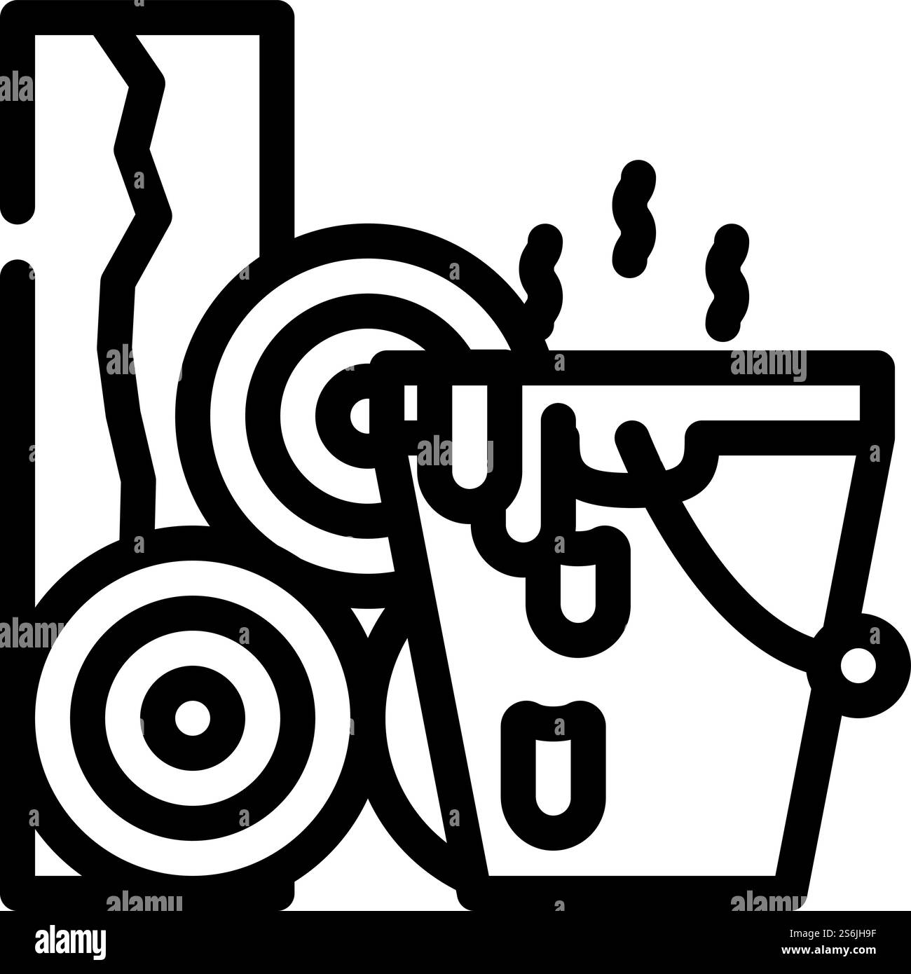 bitumen building material line icon vector. bitumen building material ...