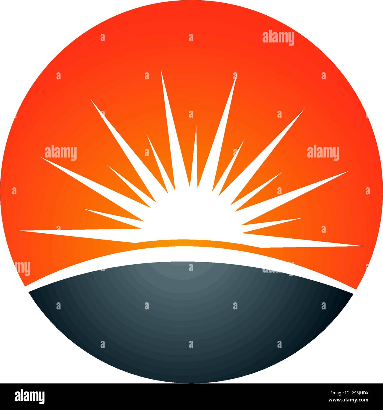 Sun nature logos and symbol design icon Stock Vector Image & Art - Alamy
