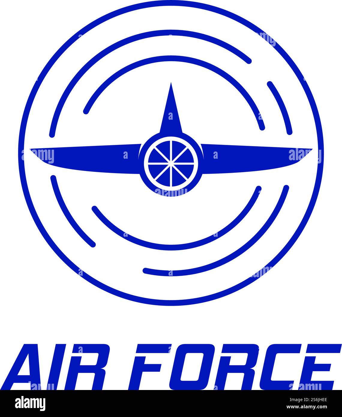 Air force plane military logo vector design Stock Vector Image & Art ...