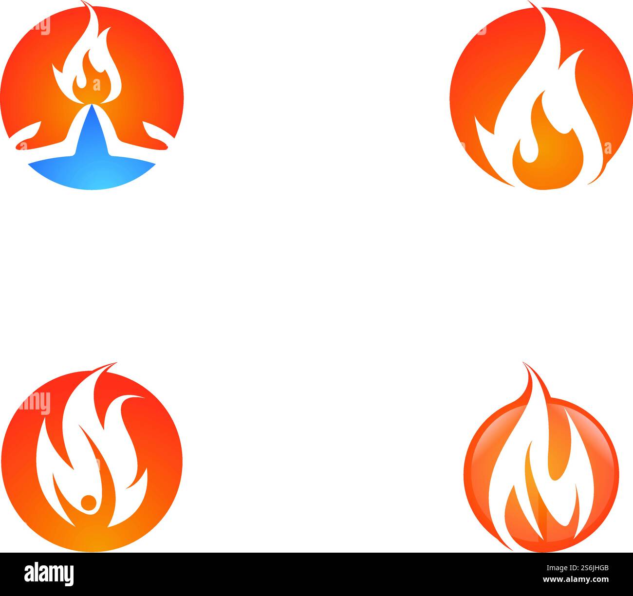 fire flame logo template Stock Vector Image & Art - Alamy