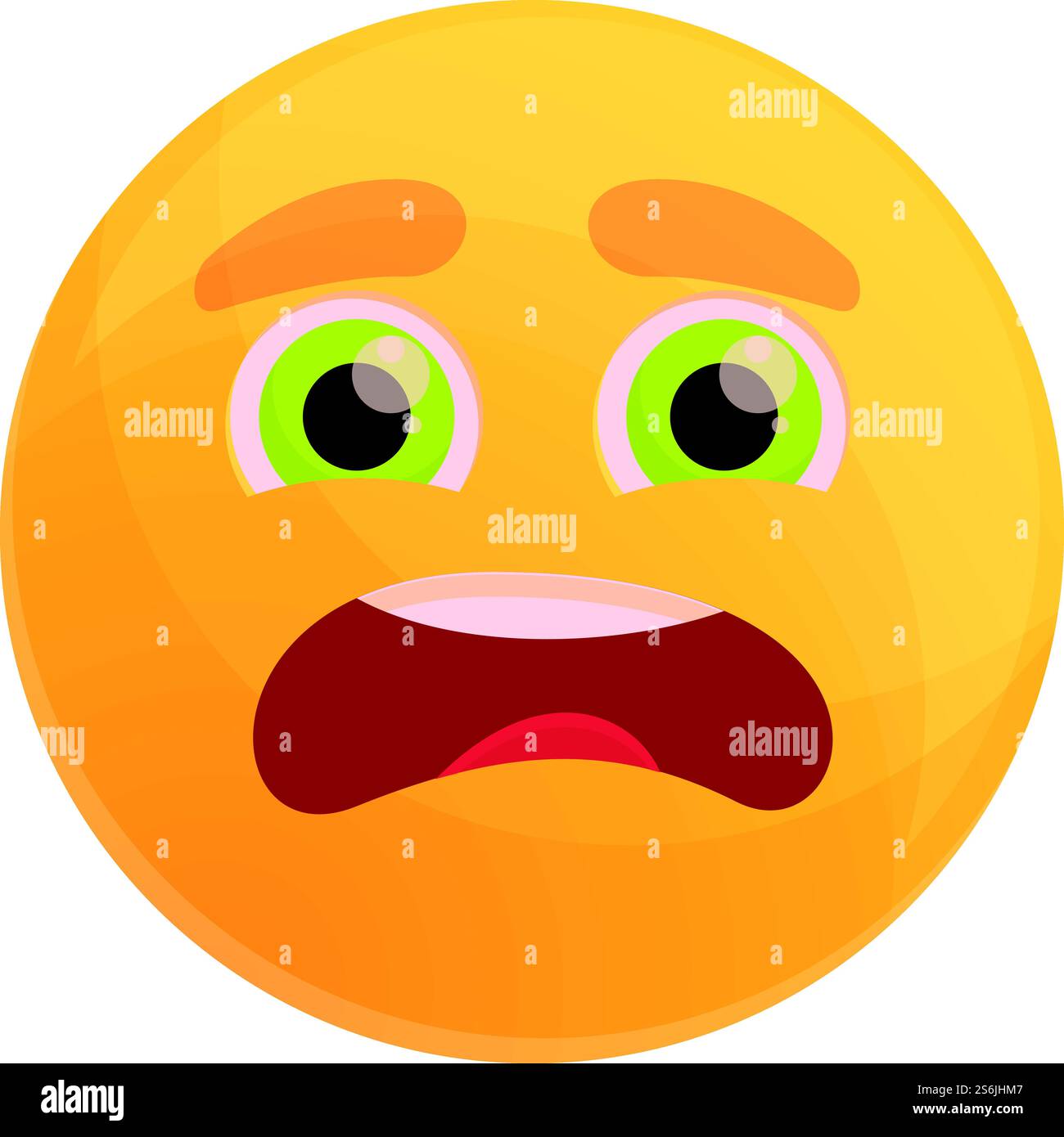 Negative emoticon icon. Cartoon of negative emoticon vector icon for ...