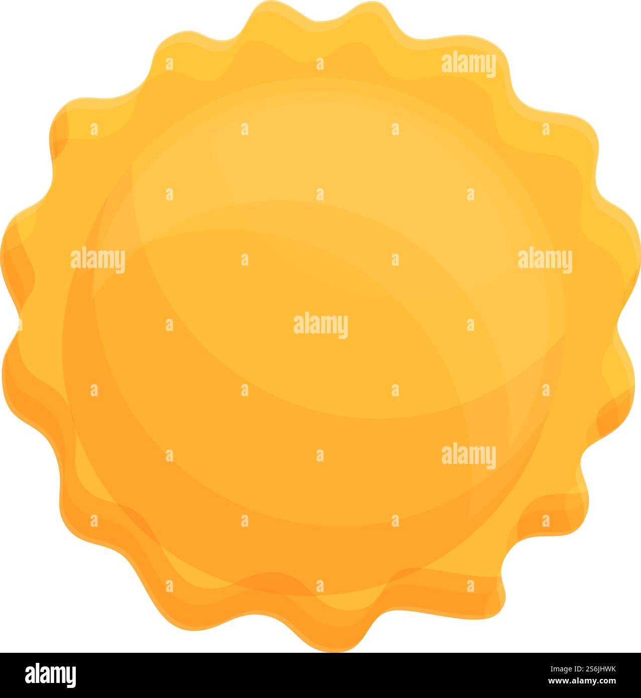 Round ravioli icon. Cartoon of Round ravioli vector icon for web design ...