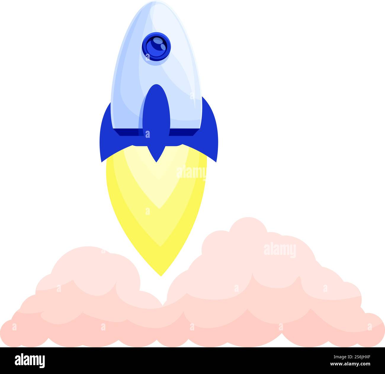 Spacecraft launch icon. Cartoon of Spacecraft launch vector icon for web design isolated on ...