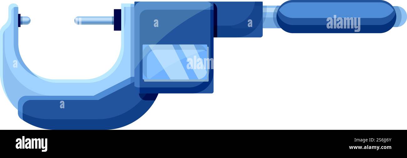 Digital micrometer machining icon. Cartoon of Digital micrometer ...