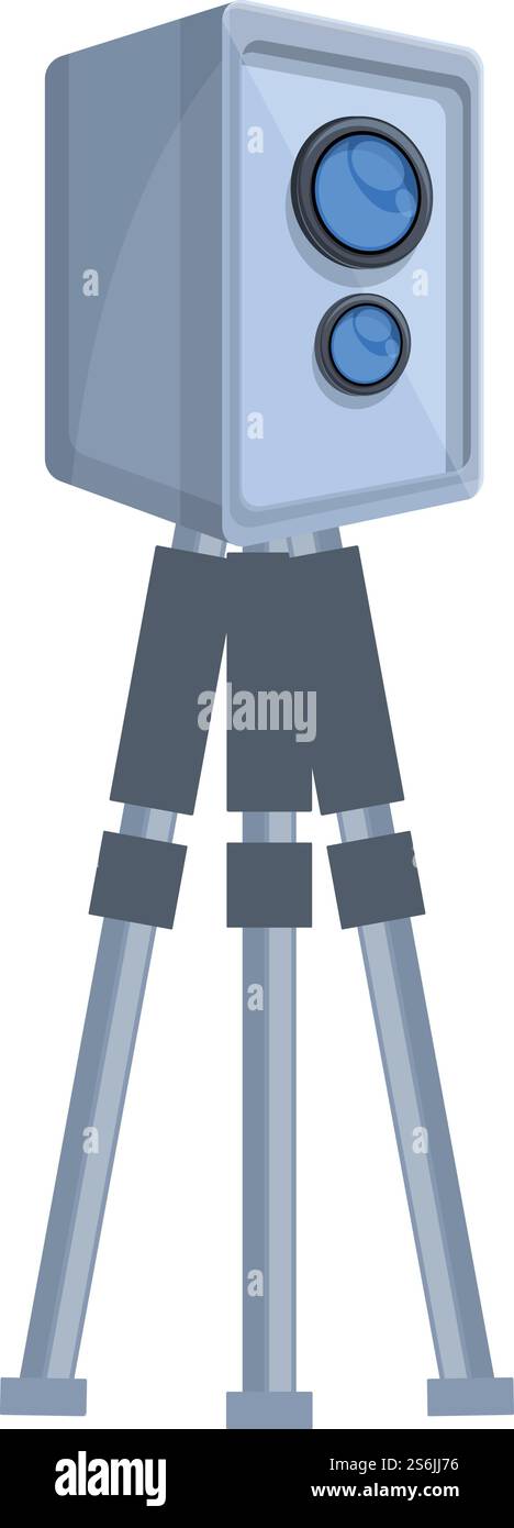 Speed radar equipment icon. Cartoon of Speed radar equipment vector ...