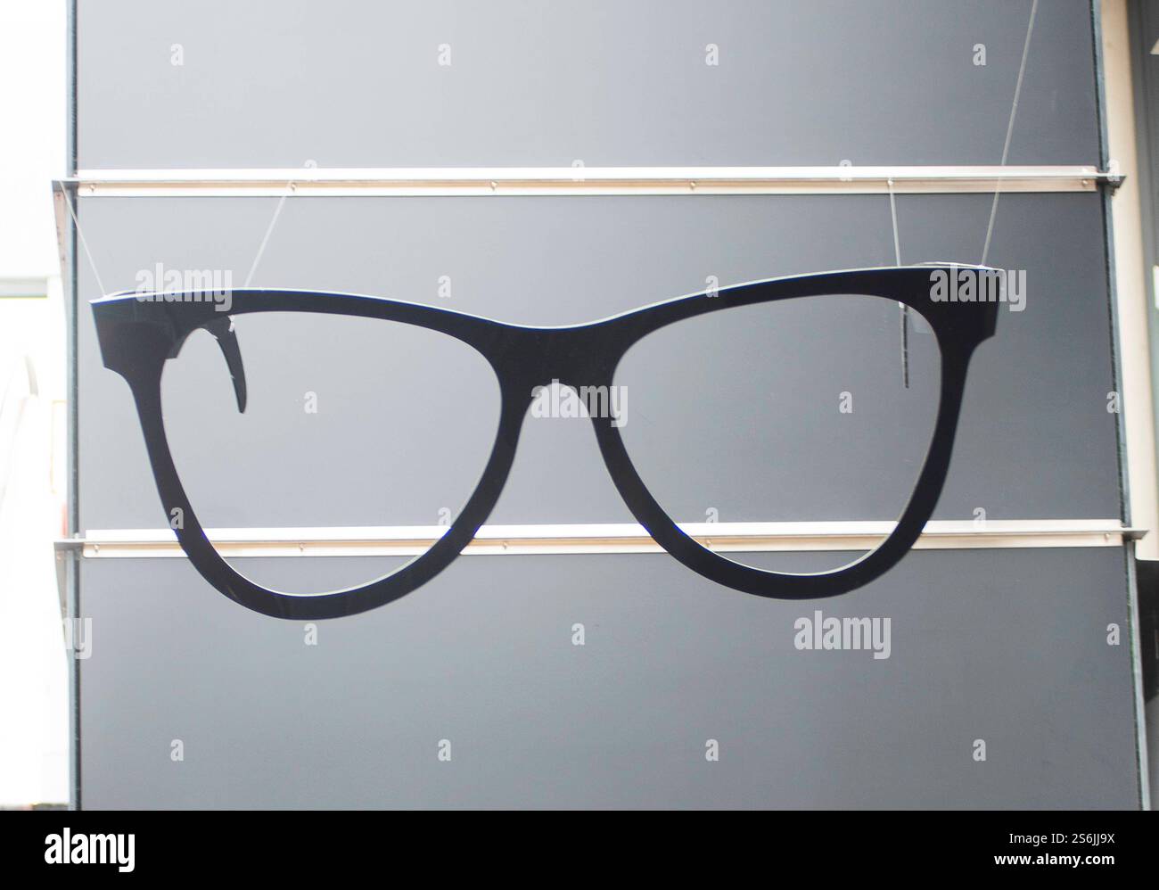 eye glasses with frame as visual aid for nearsightedness or ...