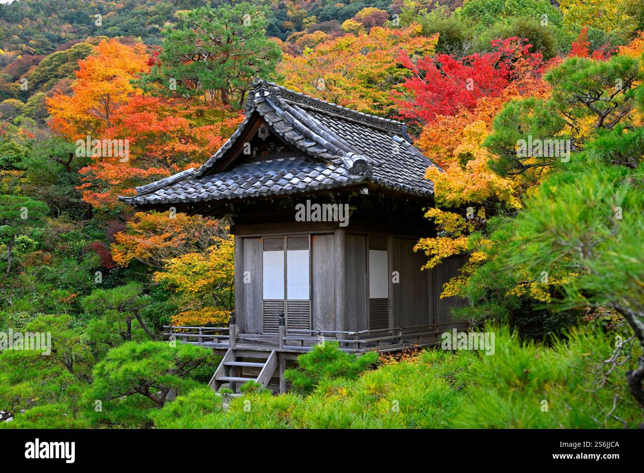 Okochi Sanso garden,Arashiyama,Kyoto,Japan Stock Photo - Alamy