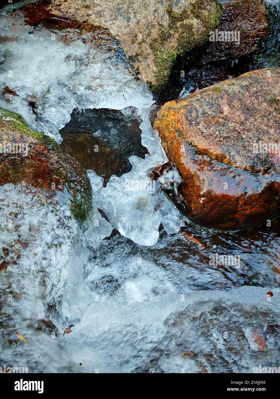 icicle from frozen water on a cold winter day icicle on cold winter day ...