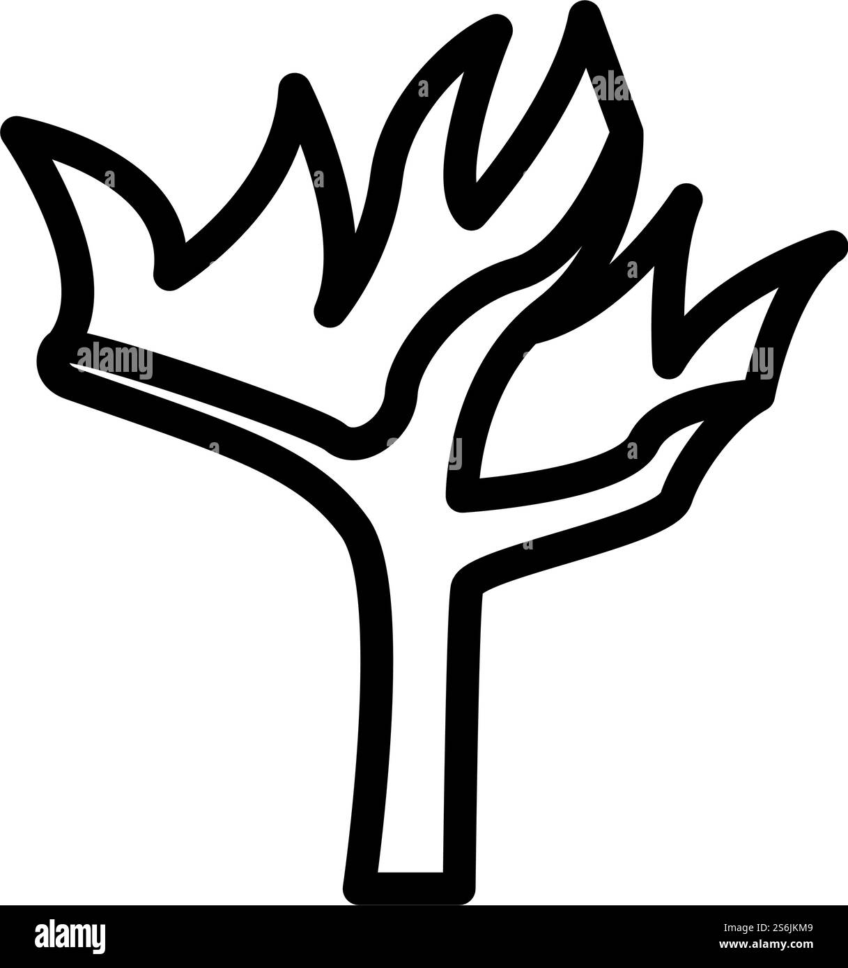 Wildfire Icon. Bold outline design with editable stroke width. Vector ...